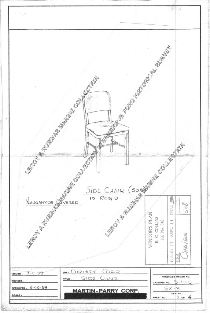 Steamship J. B. Ford Specifications – Steamship JB Ford Historical Survey